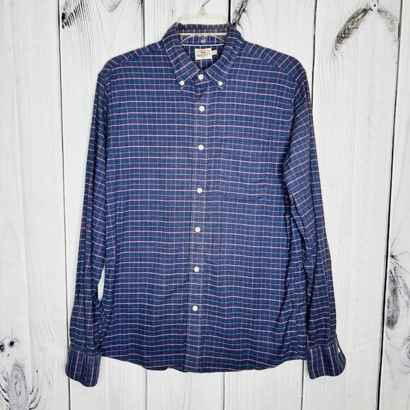 Faherty | Shirts | Faherty Brand Lightweight Flannel Mens Sz M Blue ...